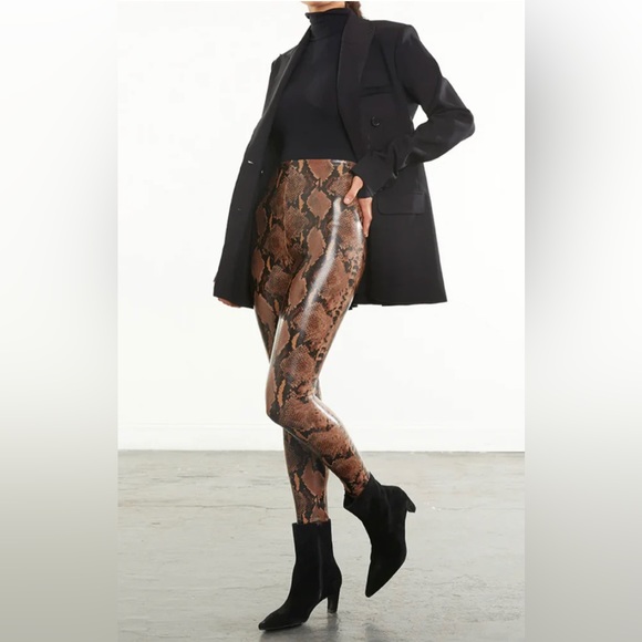Commando | Pants & Jumpsuits | Nwt Commando Faux Leather Animal Legging Tawny Python | Poshmark